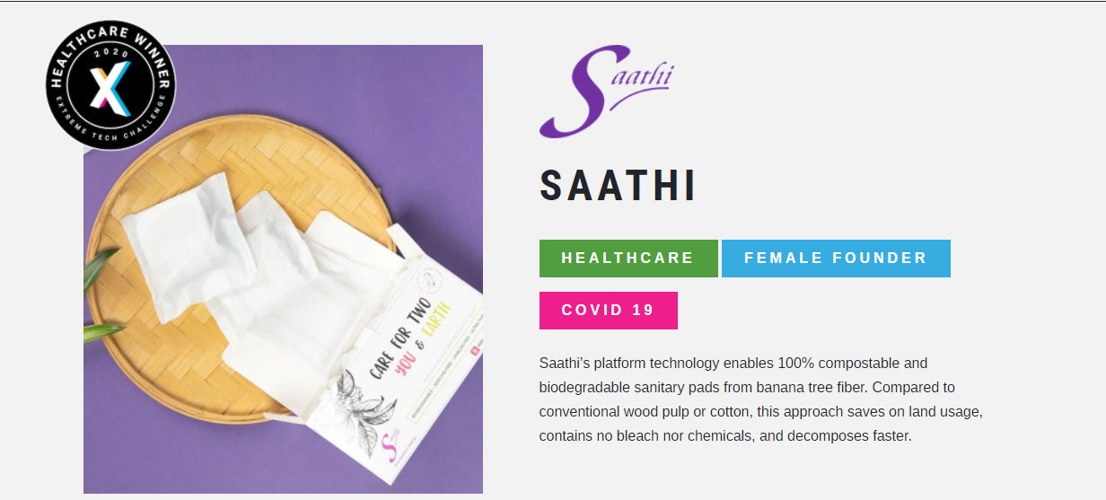 Saathi bags Top 7 World Changing Startup Award in Healthcare Category ...