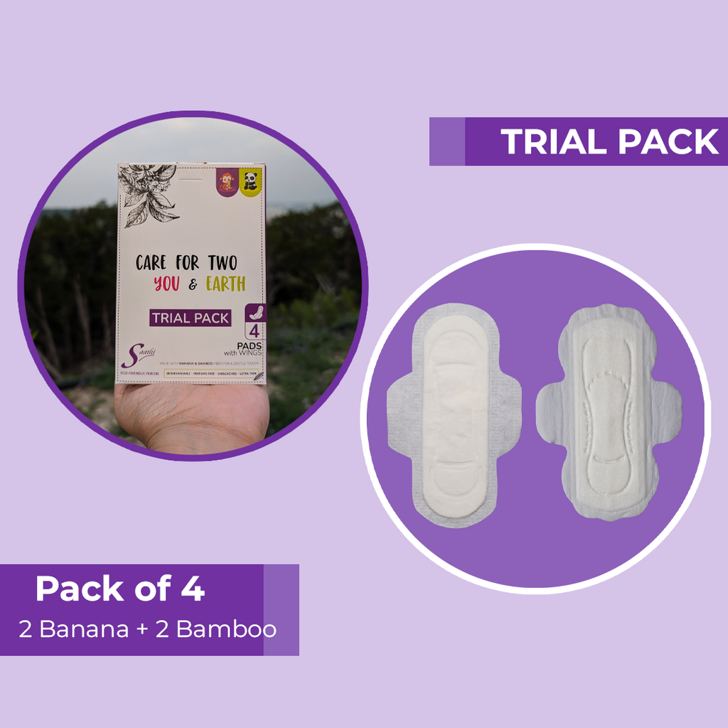 Saathi Sanitary Pads Multi Pack: Biodegradable, rash-free, natural ...